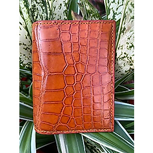 Vietnam Double side Brown Crocodile Alligator leather skin Credit Cardholder, leather credit cardcase, leather creditcard cover