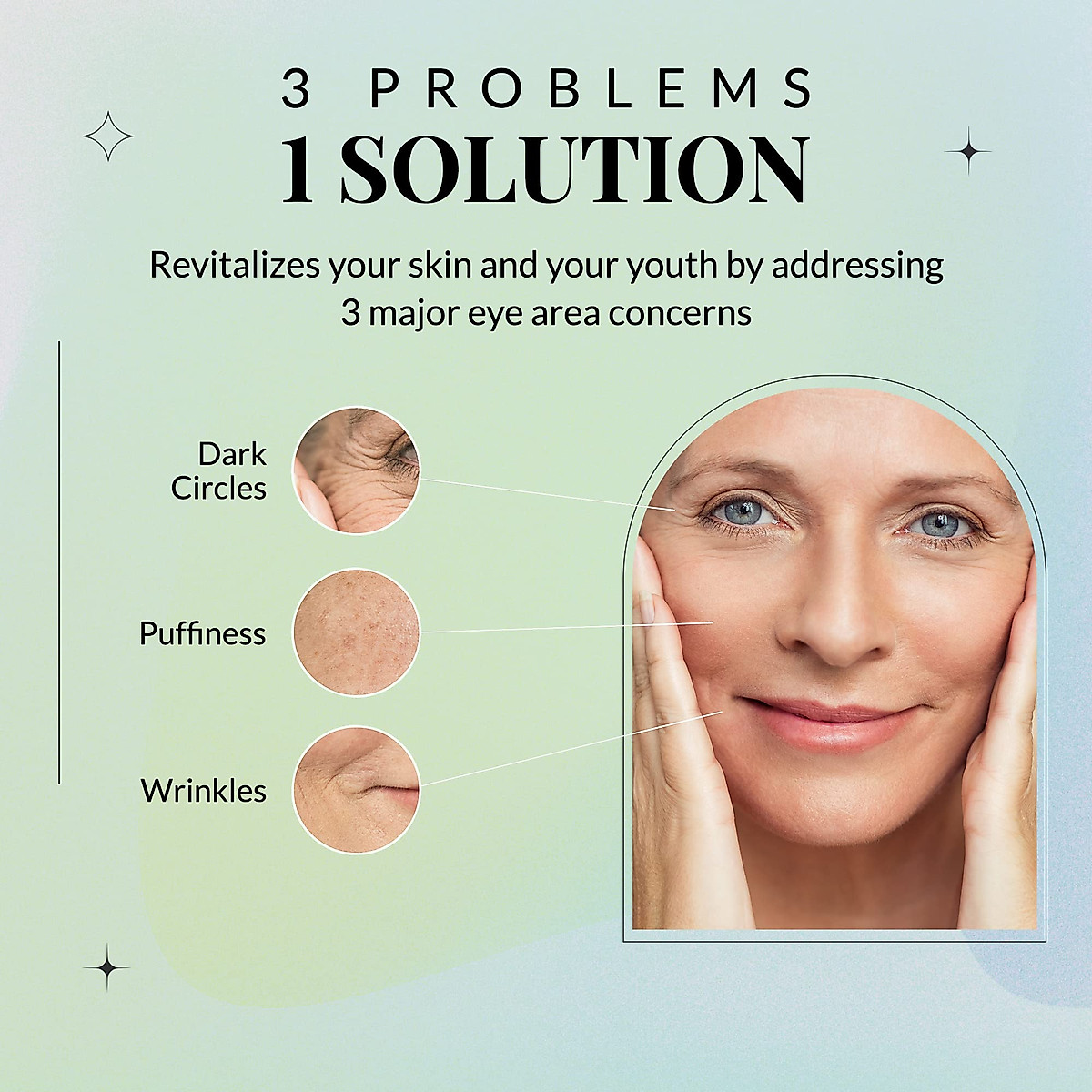 NOACIER Cucumber Eye Cream for Dark Circles and Puffiness - Anti Aging Under Eye Cream - Hyaluronic Acid Moisturizer for Deep Wrinkle Repair and Bags Under Eyes