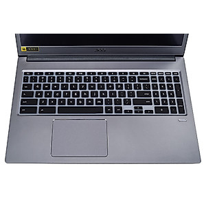 Keyboard Cover for Acer Chromebook 315 CB315 15.6 & Chromebook 715 CB715 15.6 inch with Numeric Keypad, Acer Chromebook 17.3" 317 CB317 Skin Protector, Black