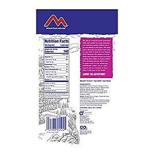 Mountain House Vanilla Ice Cream Sandwich | Freeze Dried Backpacking & Camping Food | 6-Pack