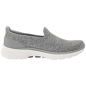 Skechers Women's GO Walk 6-Grand Horizon Sneaker, Gray, 8 Wide
