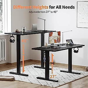 BANTI B-DJ-55BK Standing Desk, 55 inch, Black