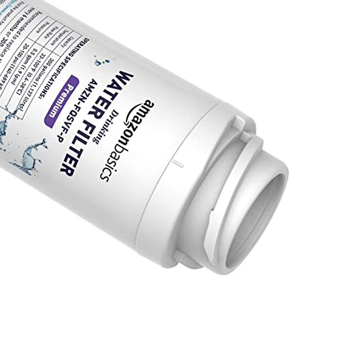 Amazon Basics Replacement GE FQSVF Drinking Water System Filter, 2-Pack, Premium Filtration