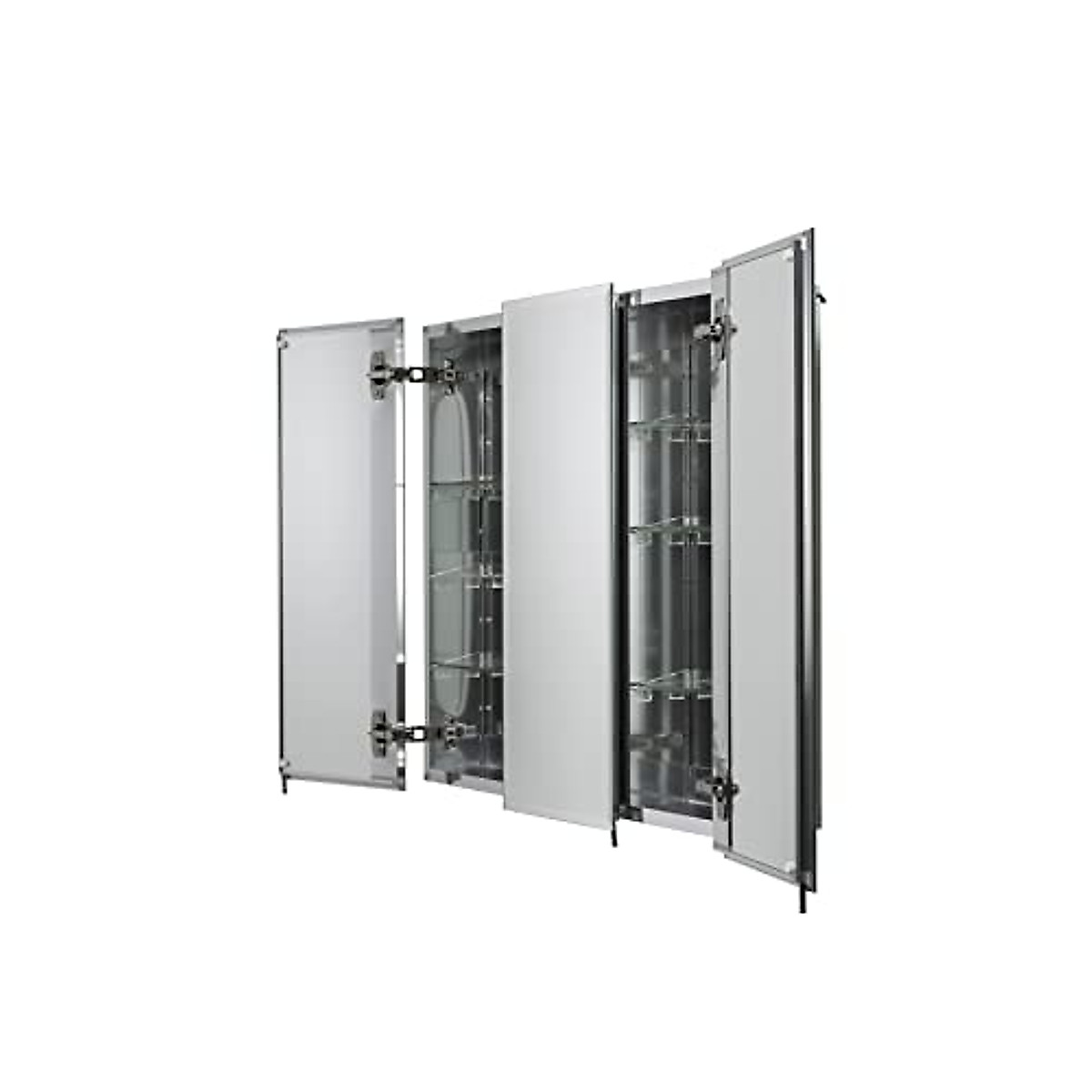 Croydex Loxley 26-Inch x 30-Inch Triple Door Tri-View Cabinet with Hang 'N' Lock Fitting System