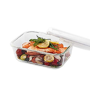 LocknLock Purely Better Glass Food Storage Container Set, 10 Piece, Clear