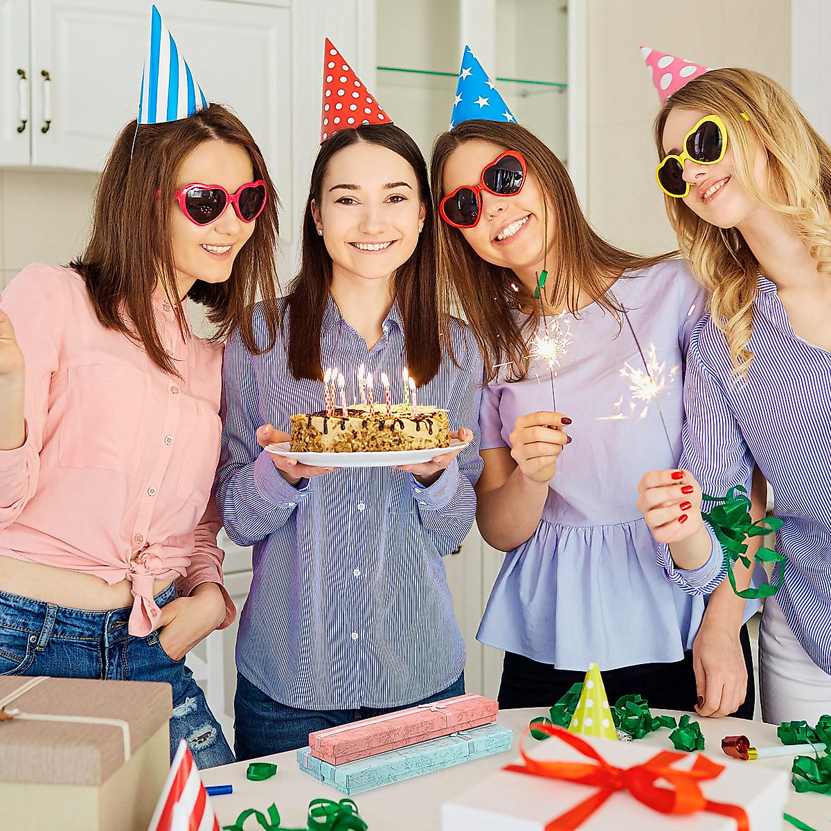 Kenning 36 Pcs Jewelry Gift Boxes Set, Cardboard Necklace Boxes Gift Cases Bracelet Storage Case for Wedding Birthday Anniversary, 7.9 x1.6 x 0.9 inch