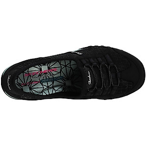 Skechers Women's Spectacular Breathe Easy Sneaker Black/Aqua 7.5