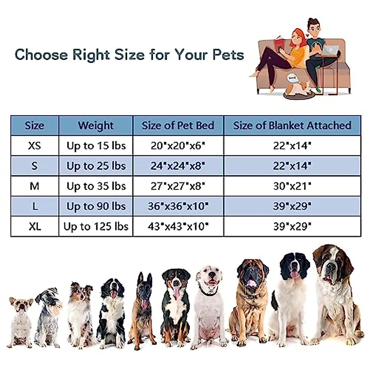 Yvnicll Calming Dog & Cat Bed with Blanket,Pet Beds for Small Dogs Bed with Removable Washable Cover,Anti Anxiety Dog Bed Cuddler Fluffy Faux Fur Plush Pet Donut Round Bed for Small Dogs（Navy,XS,20"）