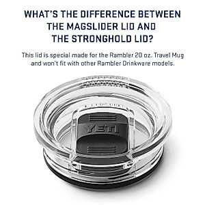 YETI Rambler 20 oz Travel Mug, Stainless Steel, Vacuum Insulated with Stronghold Lid, Big Sky Blue