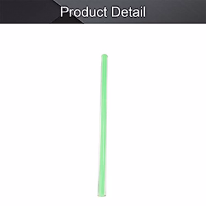 Fielect Green Straight Line Acrylic Round Rod Standard Plexiglas Tolerance Lightweight for DIY 12mm Diameter 250mm Height 1Pcs