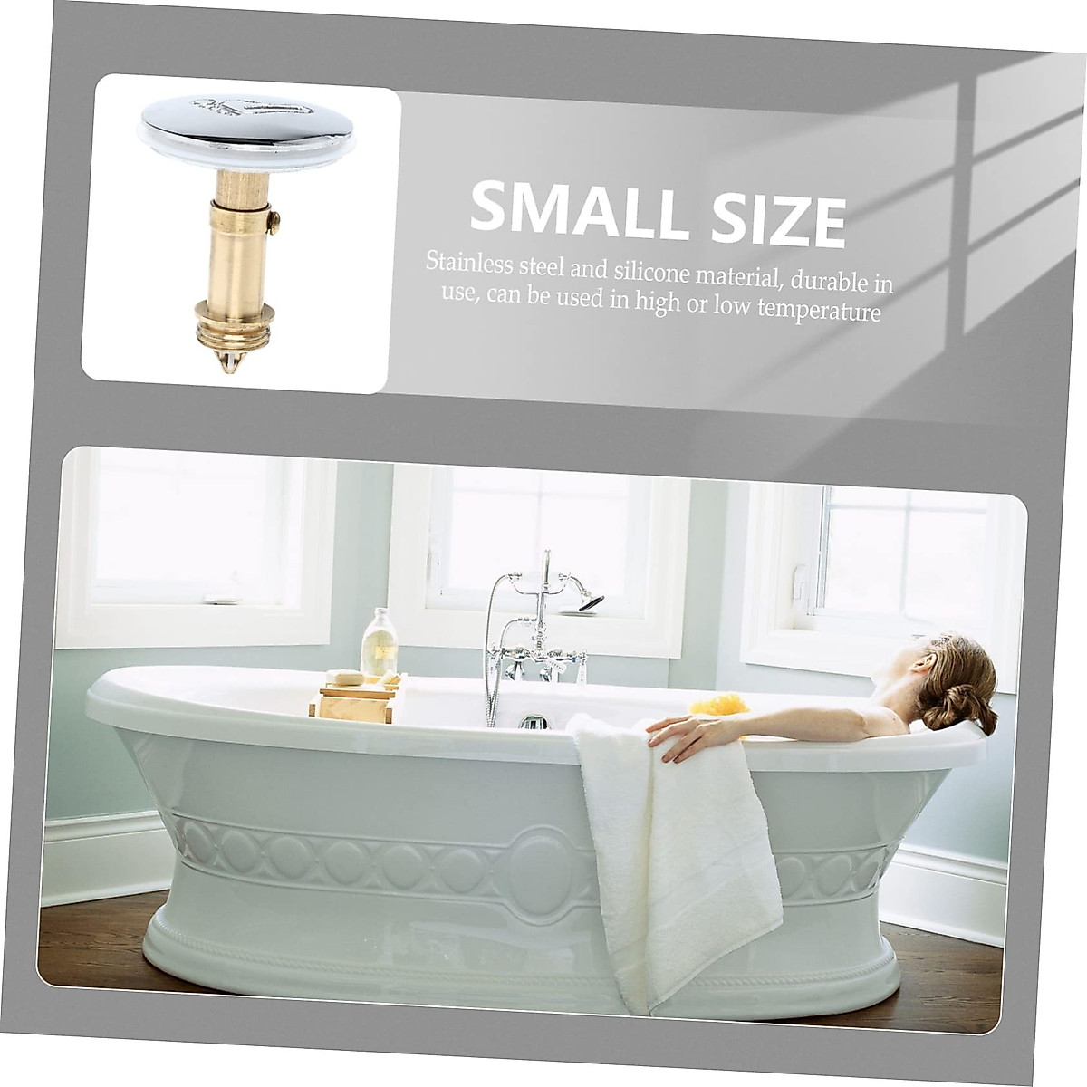 UKCOCO 1Pc Sink Stopper Bath Drain Stopper Lavatory Vanity Stopper Bath tub Anti- Explosion Strainer Sink Drain Drain Seal Cover tub Stopper mop Pool Sealing Cap