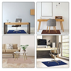 Office Chair Mat, aidoupetPrivateorder Opaque Office Desk Chair Mat for Hardwood Floors Chair Mat Floor Protector Desk Mat Multi-Purpose for Home 0.16" Thick 55"x35" Freely Cuttable(Dark Grey)