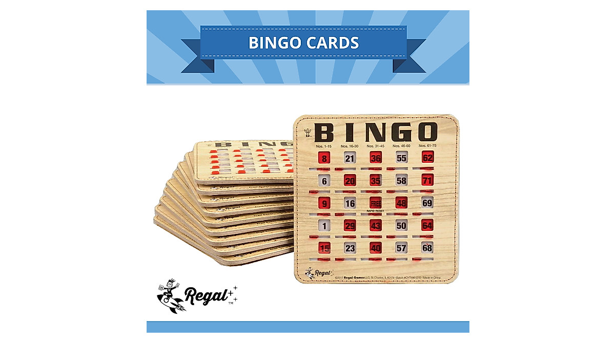 Regal Bingo Cards - Durable, Reusable & Fun!