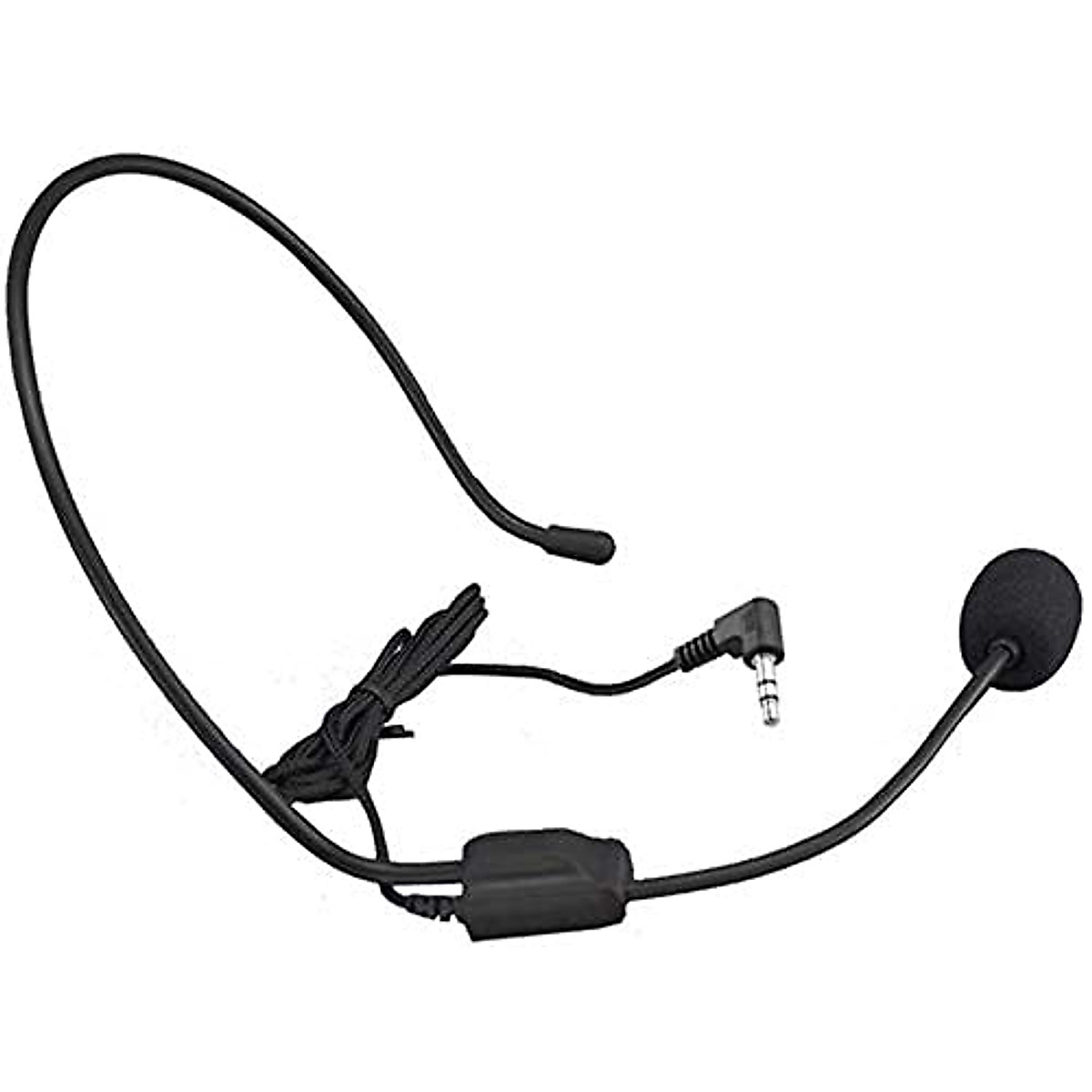 Akingdleo Over Ear 3.5mm Hands Free Cardioid Wired Audio Boom Condenser Classroom Mic Headset Microphone mic for UHF-938 ATG-100T Tour Guide System Voice Amplifier Conference PC Laptop Tablet