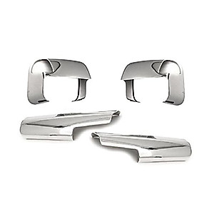 Putco 400520 Chrome Overlay for Tow Mirror with Light - 4 Piece