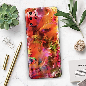 DesignSkinz Blurred Abstract Flow V2 Protective Vinyl Decal Wrap Skin Cover Compatible with The Samsung Galaxy S20 (Screen Trim & Back Glass Skin)