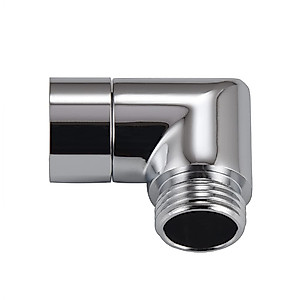 Carvedexquisitely Shower head Elbow Adapter, Shower Arm Elbow Adapter for Hand Showers and Wall-mounted Showers 90 Degree Chrome