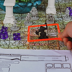 Area of Effect Spell Templates Set of 15 (Included Cube, Cone, Circle, and Line) Acrylic AOE Damage Marker Tabtop RPG Gaming Accessories for Dungeons and Dragons, Pathfinder, D&D