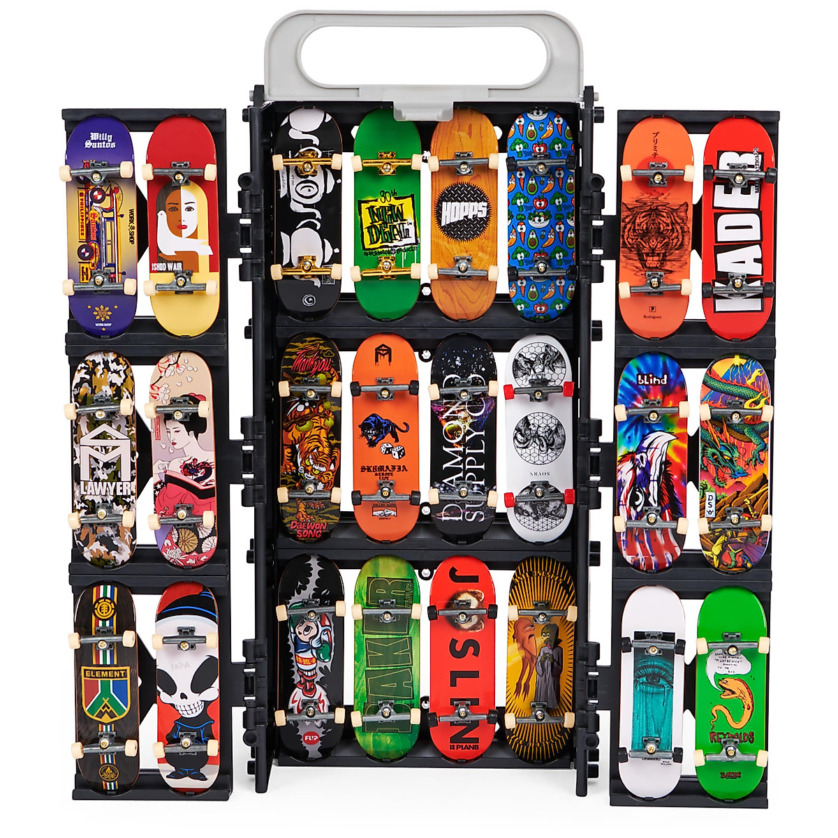Tech Deck, Play and Display Transforming Ramp Set and Carrying Case with Exclusive Fingerboard, Kids Toy for Ages 6 and up
