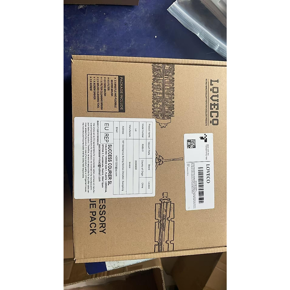 LOVECO Replacement Accessories Kit for iRobot Roomba 600 Series 694 692 690 680 660 665 651 650 614 & 500 Series 595 585 564,6 Filter,6 Side Brush,3 Pairs Bristle and Flexible Beater Brush