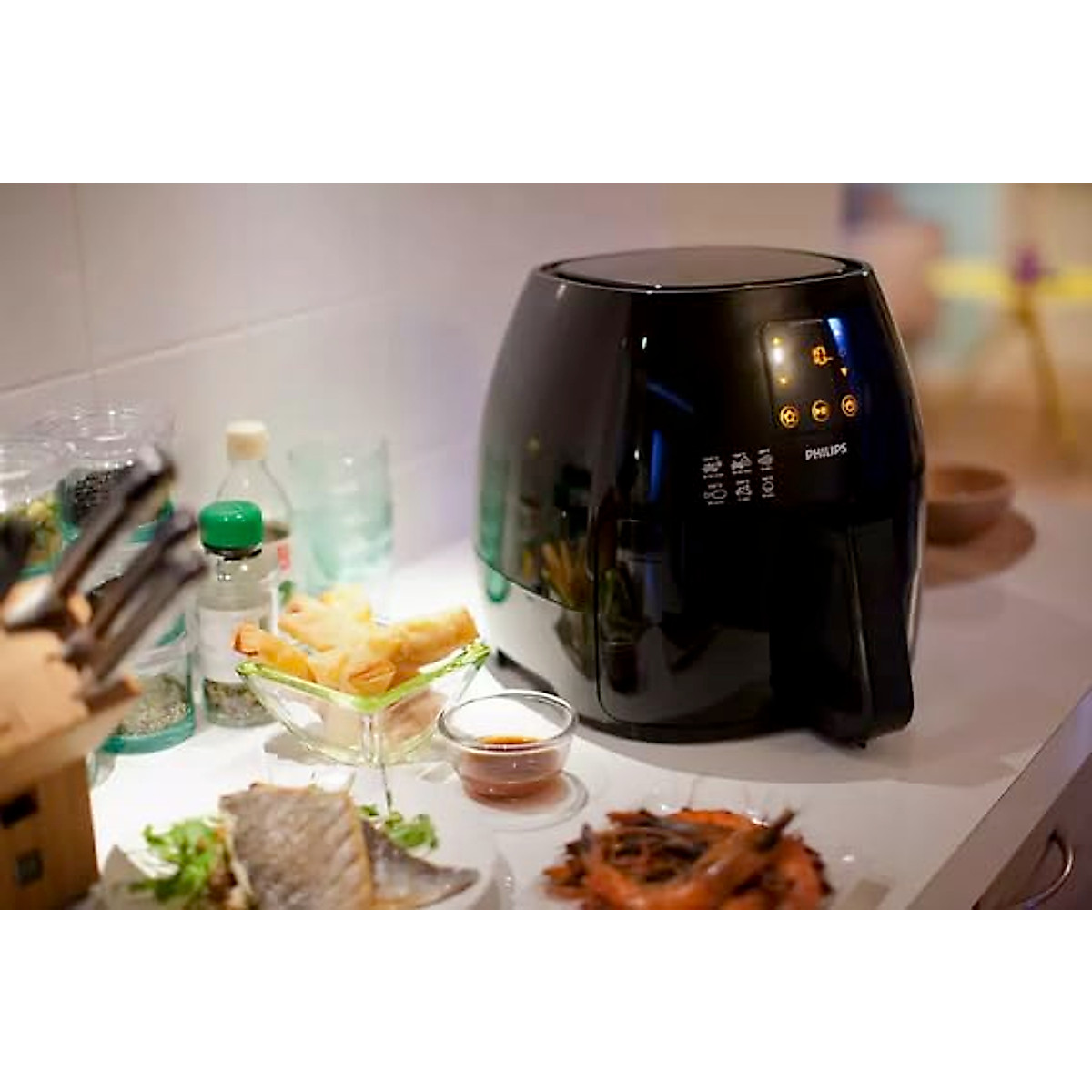 Philips Starfish Technology Avance XL Digital Airfryer, Black, 2.65lb/ 3.5qt, HD9240/94