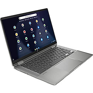 HP 2022 Chromebook X360 2-in-1 14" FHD Touchscreen Laptop, Intel Core i3-10110U Processor, 8GB RAM, 64GB eMMC, Backlit Keyboard, Wi-Fi 6, Webcam, Chrome OS, Mineral Silver, 2-Week IFT Support