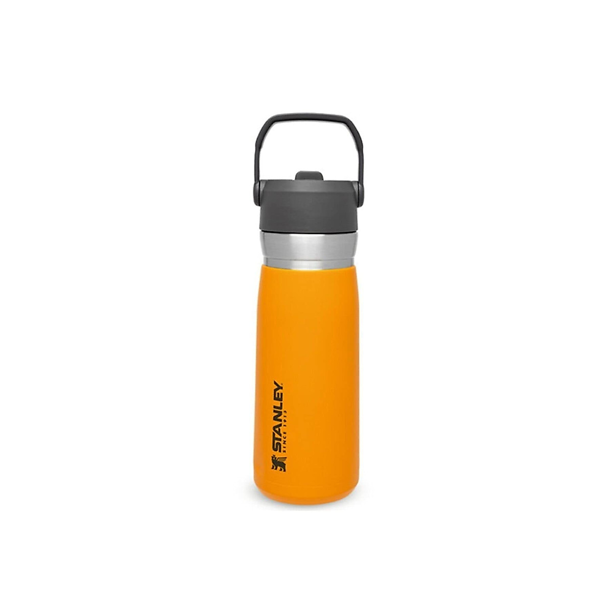 STANLEY IceFlow Stainless Steel Water Bottle with Straw 0.65L - Keeps Cold For 12+ Hours - Leakproof Insulated Water Bottles - BPA-Free Thermal Flask - Dishwasher Safe - Saffron