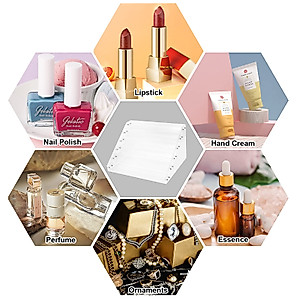 FFowcye Acrylic Nail Polish Organizer Rack, 6 Tier Nail Polish Holder Stand, Paint Rack Gel Nail Polish Shelf Display, Sunglass Organizer, Essential Oils Storage Shelf, Holds Up to 72 Bottles