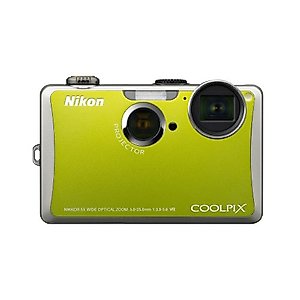 Nikon Coolpix S1100pj 14 MP Digital Camera with 5x Wide Angle Optical Vibration Reduction (VR) Zoom and 3-Inch LCD and Built-in Projector (Green)