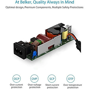 Belker 65w 45w Universal Laptop Charger AC Adapter Power Supply Cord Compatible with Dell Hp Asus Lenovo IBM Acer Toshiba Samsung Sony Compaq Fujitsu LG JBL Notebook Chromebook Ultrabook A