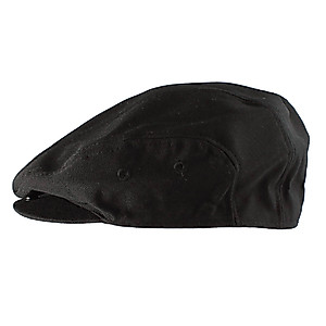 Morehats Plain Newsboy Cap Gatsby Golf Hat - Black