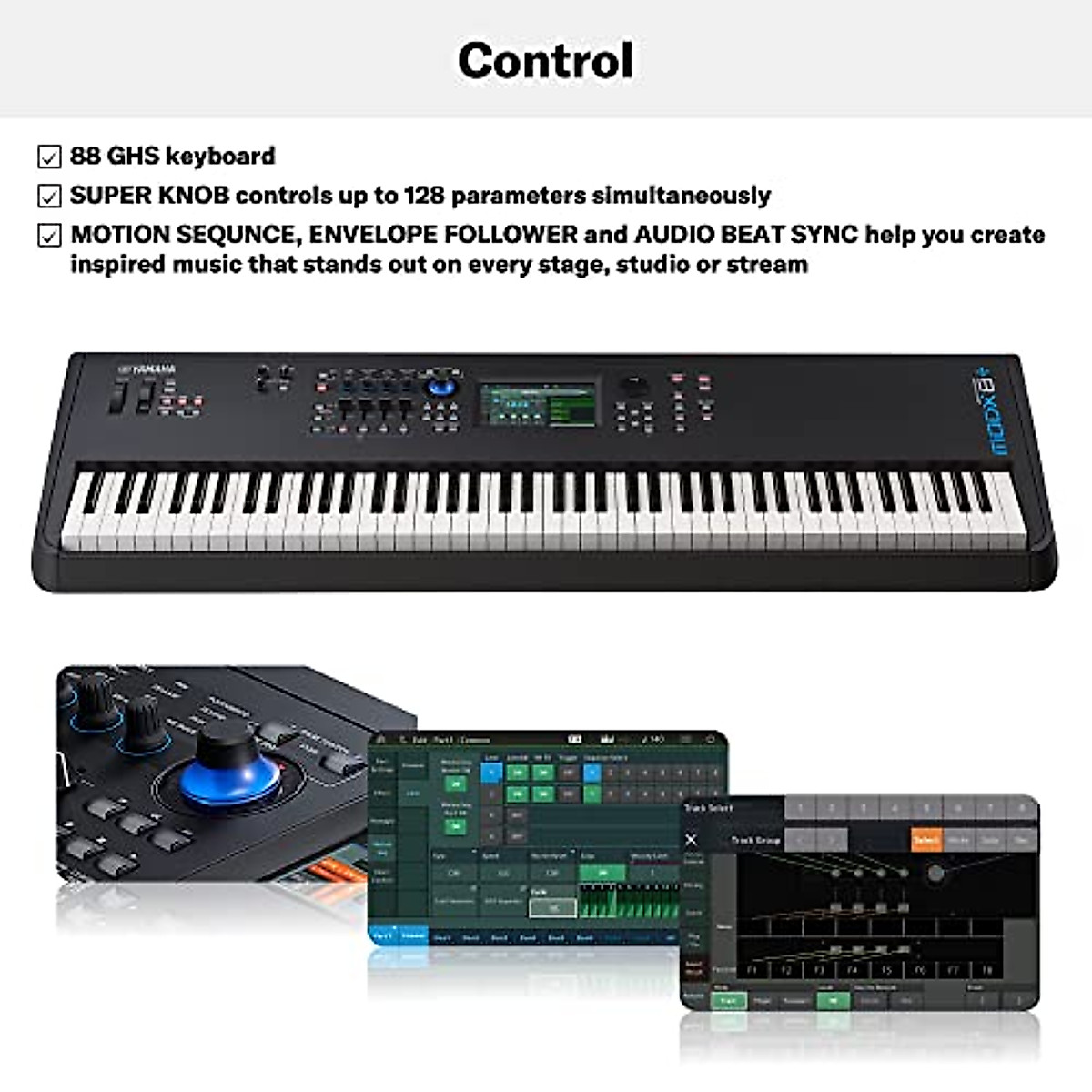 Yamaha MODX8+ 88-Key Synthesizer Workstation , Black