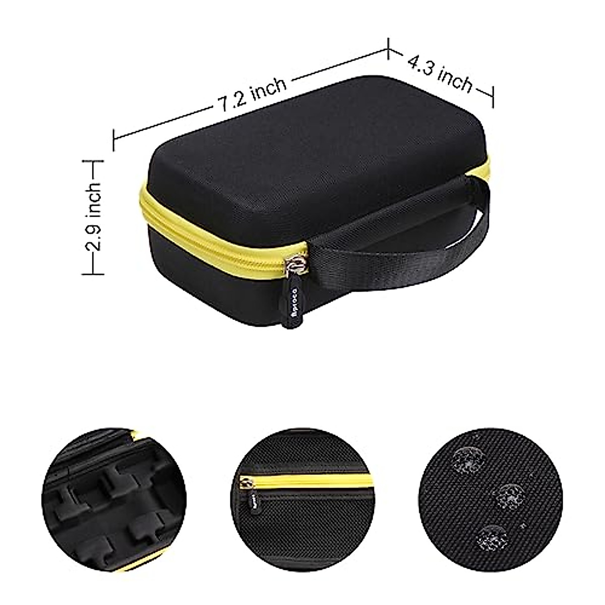 Aproca Hard Travel Storage Case Compatible with Philips Norelco OneBlade Face + Body Hybrid Electric Trimmer and Shaver QP2630/70 QP2630/72 (Black)