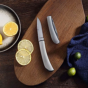 Paring Knife,all Steel Foldable Fruit Knife,fruit Knife Small of Exquisite,small and Easy to Carry,suitable for Most Types of Vegetables and Fruits(3 Pieces)