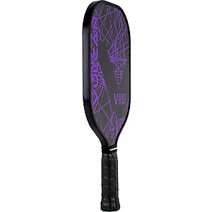 Vulcan | V330 Pickleball Paddle | Hybrid Performance | Polypropylene Core - Graphite Surface | USAP Approved | Purple Lazer