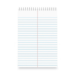 Steno Pads Notebooks, Top Bound Spiral Steno Book -Stenos Note Pads Gregg Ruled, White, 80 Sheets Per Steno Notepad - 6 x 9 Inch - Great for Note-taking and Making To-do Lists - 6 Pack