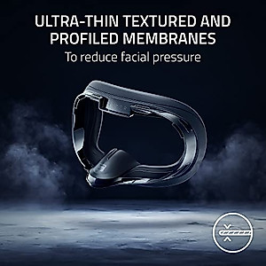 Razer VR Facial Interface for Meta Quest 2: Ultra-Thin Texture - Universal Silicone Cushion w/ Cooling Vents - Light-Blocking Design - Long Lasting Support and Comfort - Contoured 3D Profile