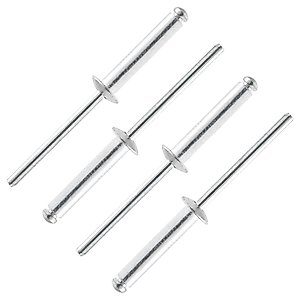 Qjaiune 100Pcs Aluminum Pop Rivets 3/16" x 1" (Diameter x Grip Length), Dome Head Blind Rivets for Sheet Metal Automotive Railway