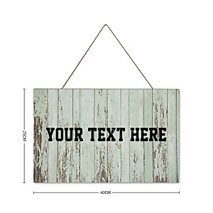 rfy9u7 Personalized Rustic Wooden Sign Custom Plaque Wall Hanging Art Home Decor for Exterior Outdoor House Name Sign Ready to Hang Handmade Gifts for Family Members Teachers Friends 10x16 Inch