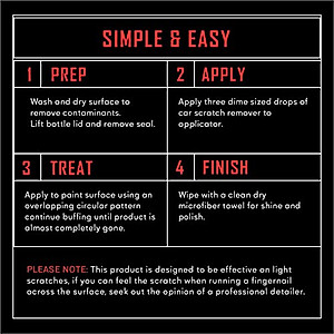 CARELLE Car Scratch Remover 12 oz. Ultimate Scratch Removal for Cars Easily Repair Paint Scratches - Car Paint Scratch Repair kit - No Machines Needed