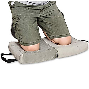 i frmmy Memory Foam Extra Thick Kneeling Cushion Pad- Garden Kneeler for Gardening, Bath Kneeler for Baby Bath, Knee Mat for Work, Extra Large 22x 12 Inch, Thick 2.9 Inch (Gray)