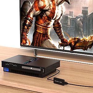 Azduou PS2 to HDMI Adapter PS2 HDMI Cable PS2 to HDMI Converter Support HDMI 4:3/16:9 Switch, Works for Playstation 1/Playstation 2 and PS3. PS1 Adapter Converter PS2 HDMI Adapter