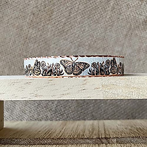 FRONT LINE JEWELRY Handcrafted Copper Women's Butterfly Bracelets Cuff: Embrace Nature's Beauty with Earth-Tone Unique Monarch Butterfly Cuff, Butterfly Gifts