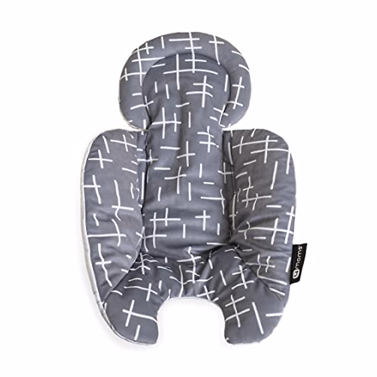 4moms RockaRoo and MamaRoo Infant Insert, Machine Washable, Soft, Plush Fabric, Reversible Design, Dark Grey