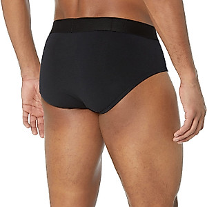 Amazon Essentials Men's Cotton Jersey Briefs, Pack of 7, Available in Big & Tall, Black, XX-Large