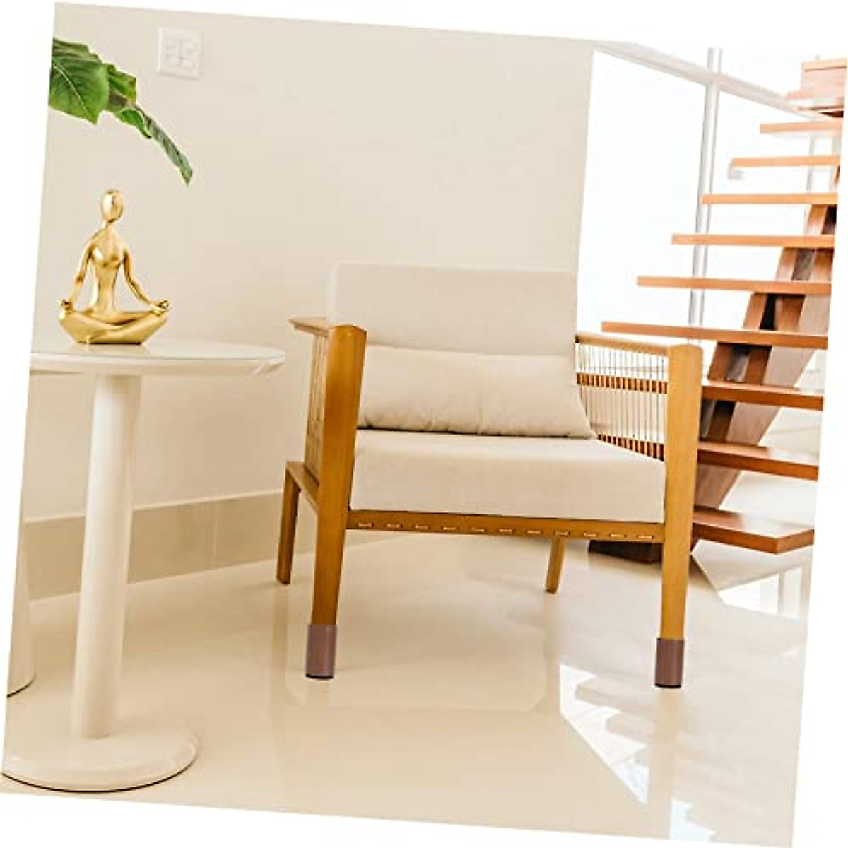 GRIRIW 2pcs Thickened Table Mat Circle Chair Desk Riser Desk Protector Adjustable Furniture Legs Chair Leg Risers Bed Riser Chair Feet Protectors Desk Leg Protective Cover Chair Feet Caps