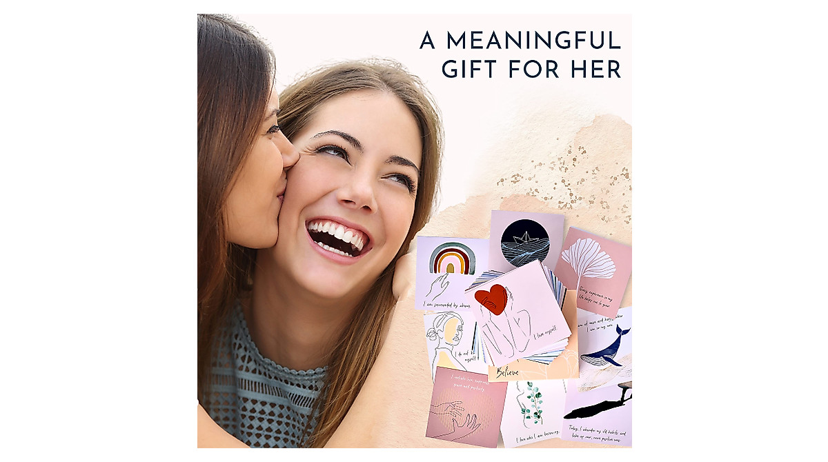 RYVE Positive Affirmations Cards for Women - 52 Mindfulness Cards with Affirmations and ...