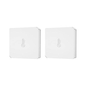 SONOFF SNZB-02 ZigBee Mini Indoor Temperature and Humidity Sensor for Checking the Room Climate 2-Pack, SONOFF ZigBee Bridge Required, Indoor Thermometer Hygrometer with Alert, Compatible with Alexa