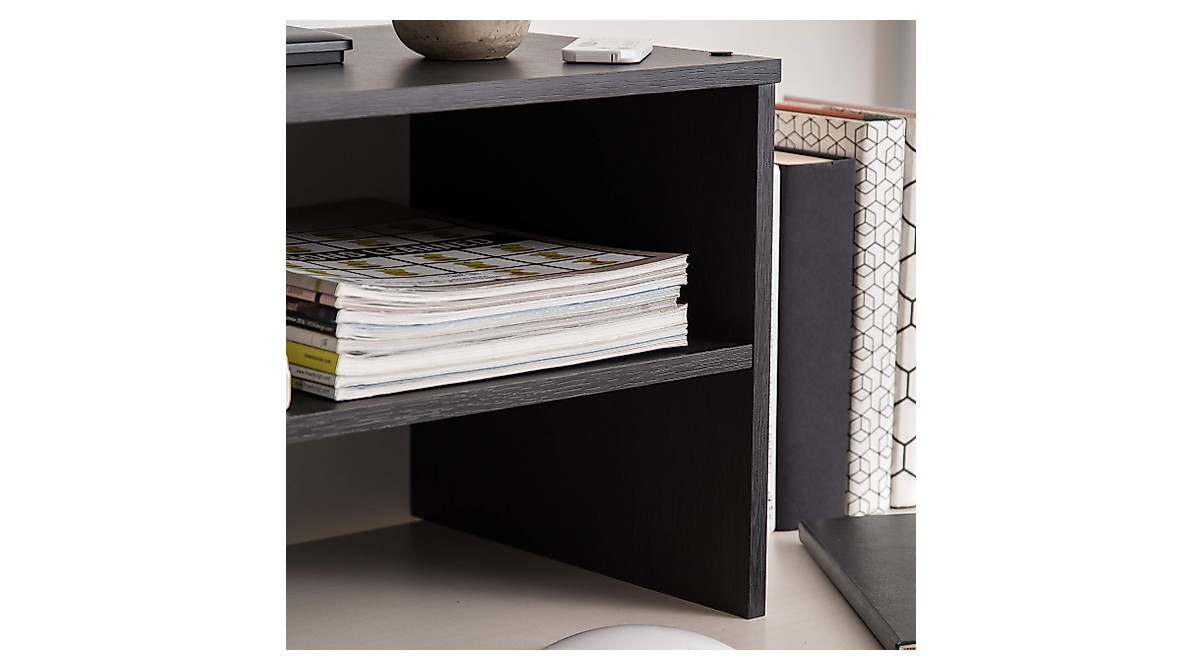 IRIS USA 2-Tier Multi-Purpose PC Monitor Organizer Stand, Stackable ...