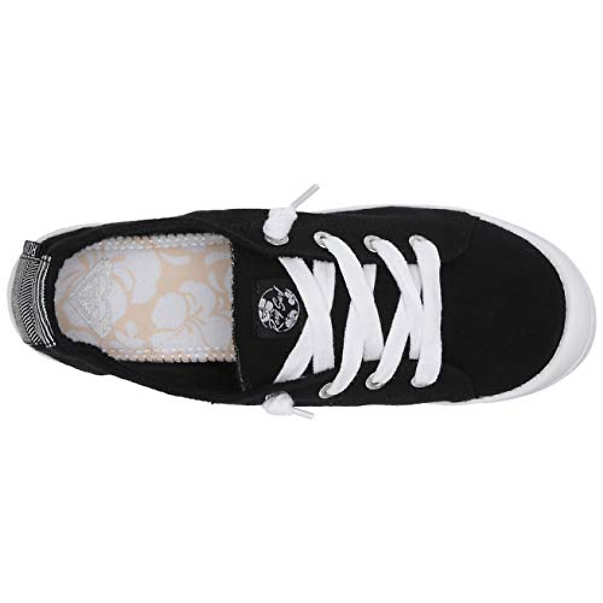 Roxy Women's Bayshore Slip ON Shoe Sneaker, Black/Anthracite 20, 11